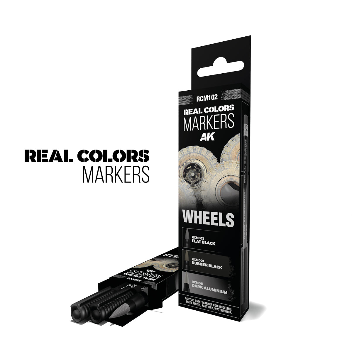 AK Interactive Real Colors Markers - Wheels Set — EireHobbies