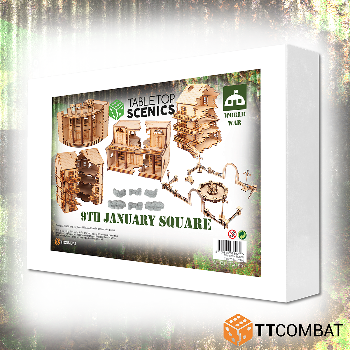9th January Square 25mm - White Box Bundle — EireHobbies
